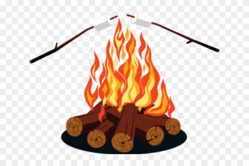 Camp Fire Smores Clip Art